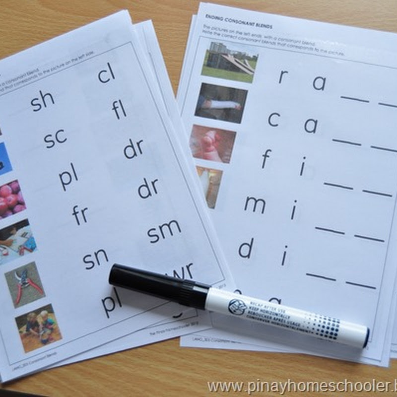 Consonant Blends Activity Sheets | The Pinay Homeschooler