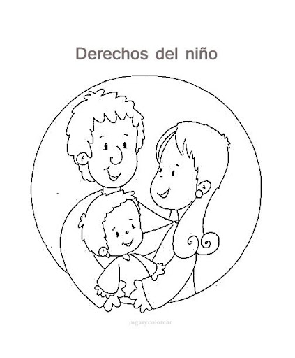 Fichas para colorear de los derechos del niño - Imagui