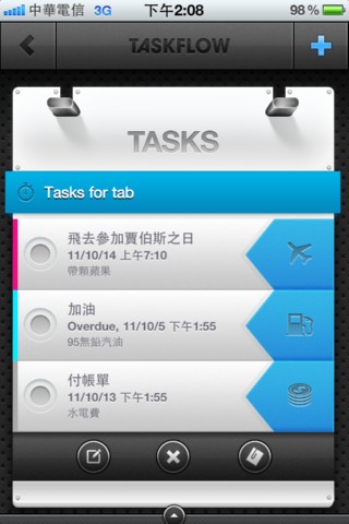 TaskFlow – Visualize your workflow ! 精美簡約工作排程表 – Dr.愛瘋 APP Navi