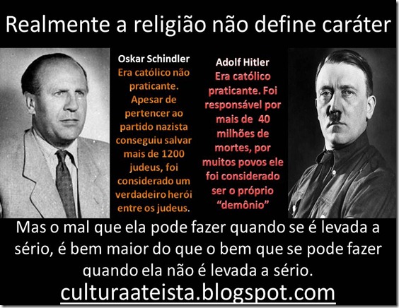 Cultura ateísta: Realmente a religião não define caráter Cultura ateísta: Realmente a religião não define caráter