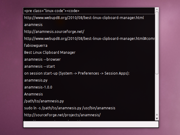 Anamnesis - A New Linux Clipboard Manager With Full-Text Search ~ Web Upd8: Ubuntu / Linux blog