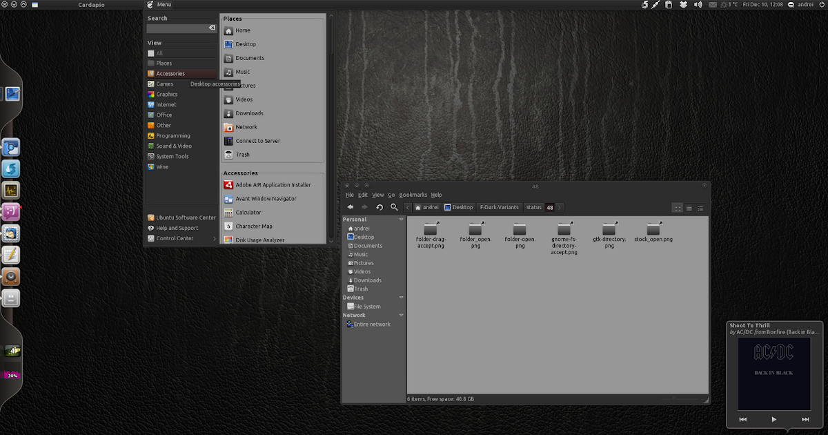 'Colors' Is An Impressive Dark Gnome Theme With 12 Color Variations ~ Web Upd8: Ubuntu / Linux blog
