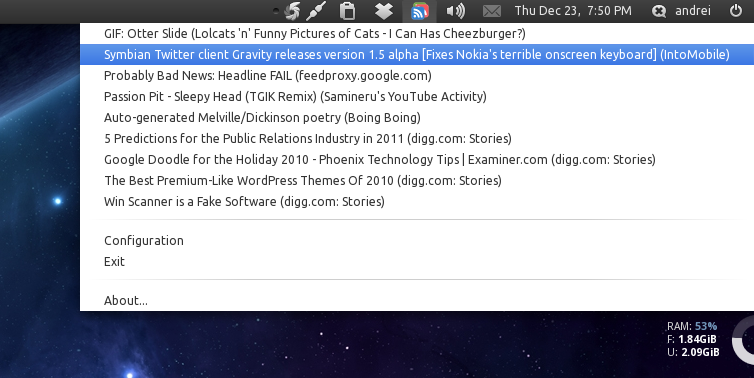 Google Reader Indicator For Ubuntu ~ Web Upd8: Ubuntu / Linux blog