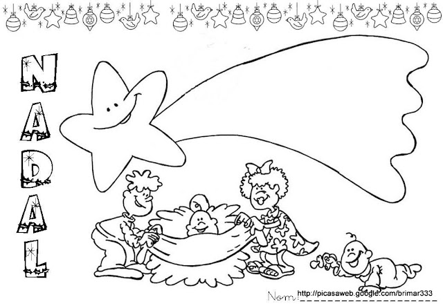 ACTIVIDADES DE NADAL PARA PINTAR Y DIVERTIRSE