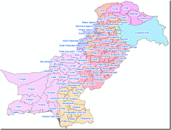 Pakistan GIS District Boundaries Of Pakistan pakistan-gis-district-boundaries-of-pakistan