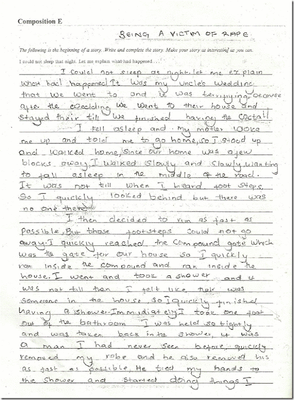 k.c.p.e revision resource: KCPE 2004 Composition analysis