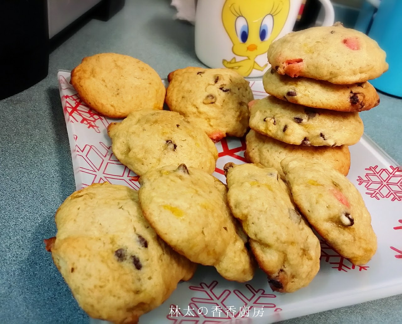 Mrs Lim の Kitchen Paradise: Banana Chocolate Chip Softie (cake-like cookie)