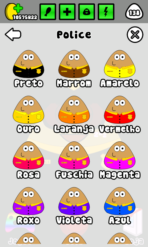 Planeta Pou: Roupas de policial