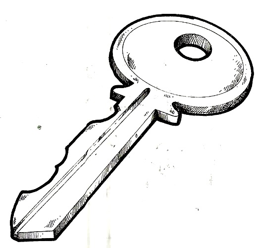 KEYS COLORING PAGES