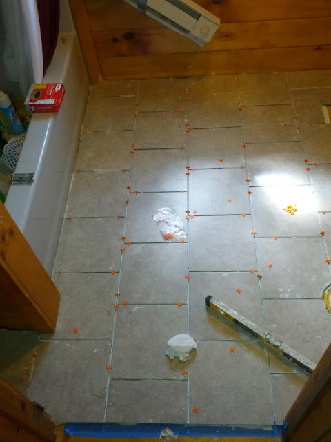 The Shanty Chalet: Tile Job, Bathroom 1