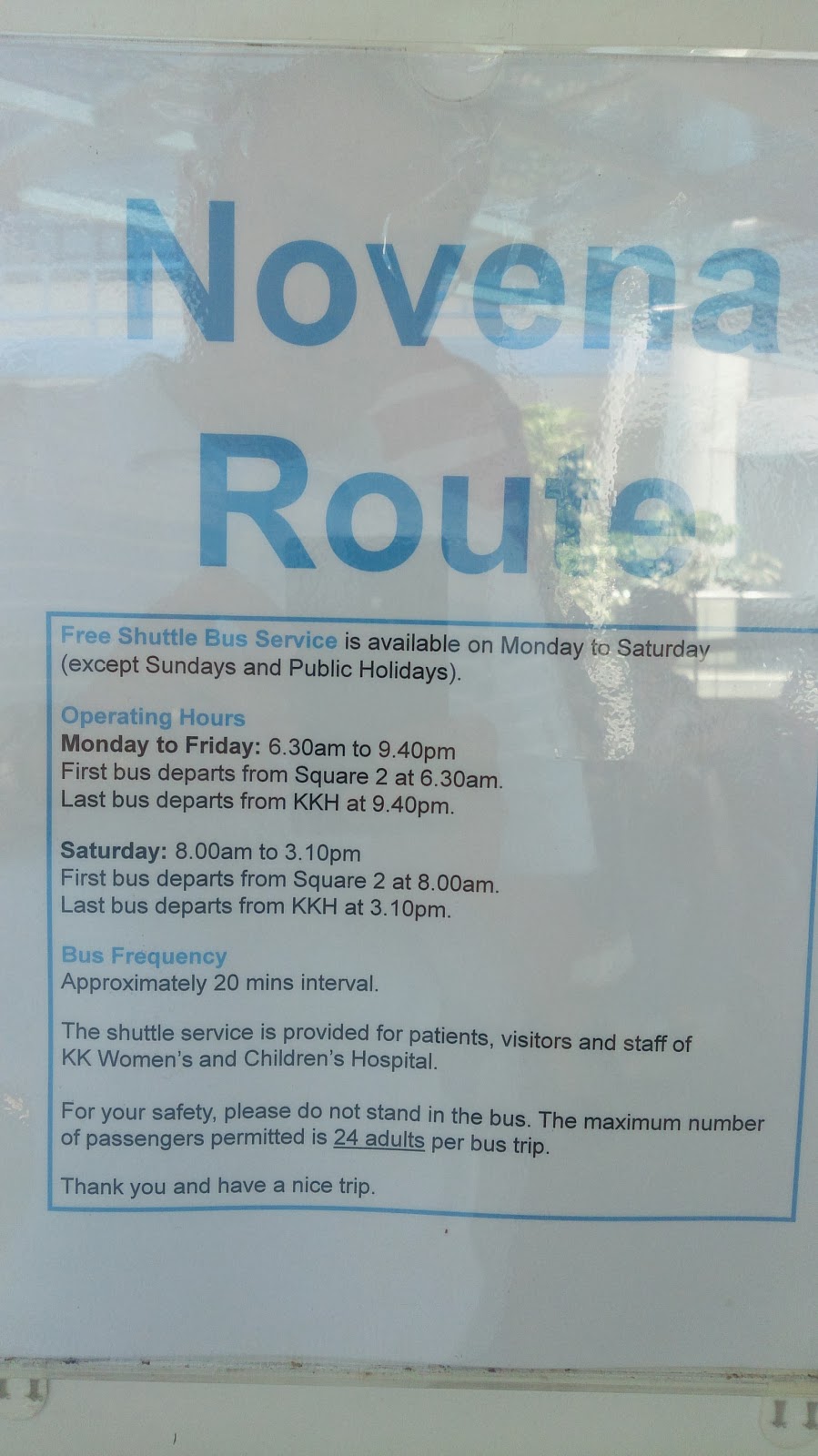 HUE-MAN CONNECTION: Free Shuttle Bus at KK Hospital