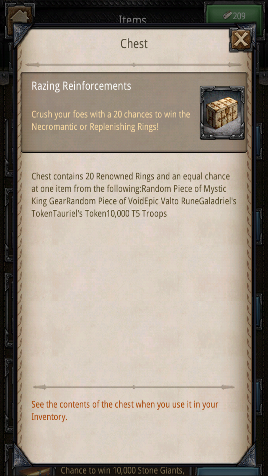 Hobbit KoM Chests: Razing Reinforcements