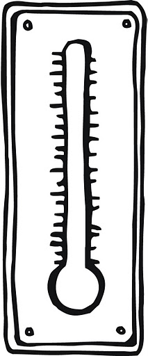TERMOMETROS DIBUJOS PARA COLOREAR