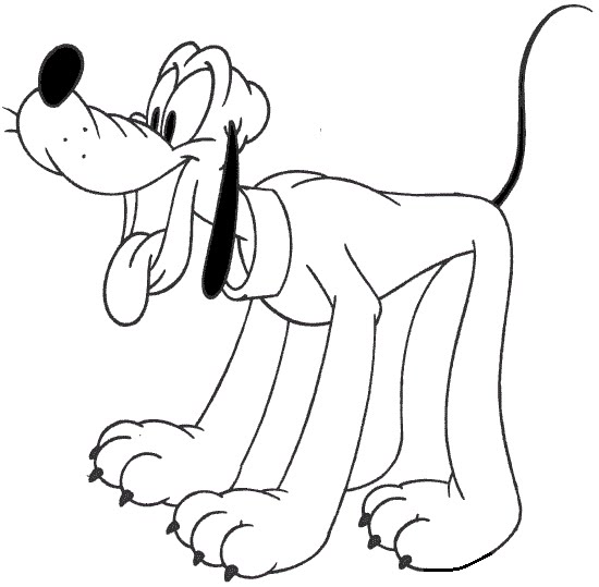 DIBUJOS DE PLUTO PARA COLOREAR