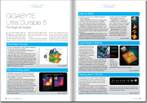 CPU magazine investigates GIGABYTE Ultra Durable 5 - Center Gaza