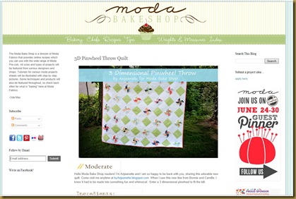 by Anjeanette: How about some 3 dimensional quilt action on the Moda ...