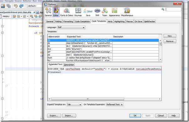 Membuat Template Kode (Snippet) Menggunakan Netbeans | Never Stop To Think!!!