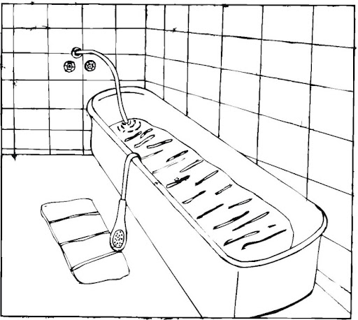 Bathtub Coloring Pages