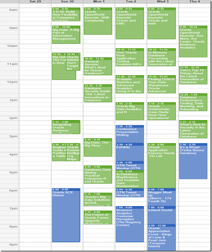 Oracle Open World Schedule « Ora-lytics