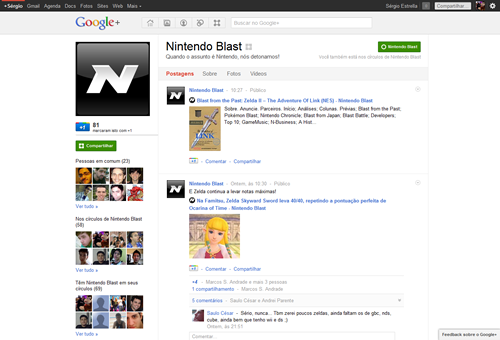 Nintendo Blast está no Google+! Adicione aos seus círculos para não ...
