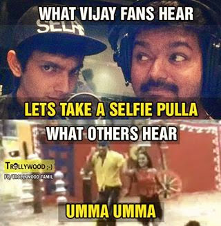 SELFIE PULLA ANIRUDH SONG KATHTHI VIJAY MOVIE FUNNY MEMES PICS | FUNNY ...