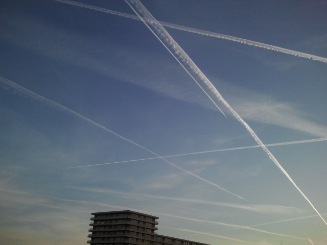 Smoke Lines Of Jet Flights - ReD-PiX