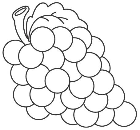 DIBUJOS DE UVAS PARA PINTAR
