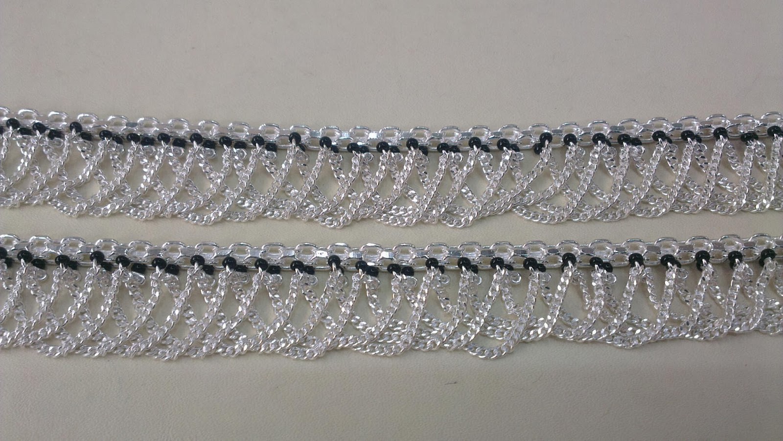 Saisriram jewellers: Silver leg chains