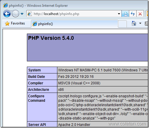 Cara instal PHP di Windows
