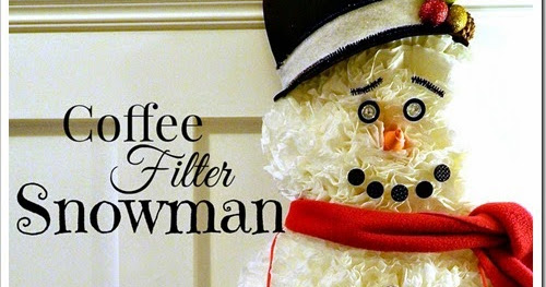 Recaptured Charm: Coffee Filter Snowman