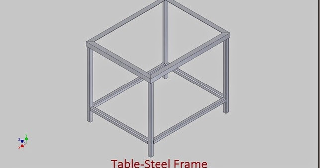 3D Solid Modelling Videos: Fabrication of frame for Table by Frame ...