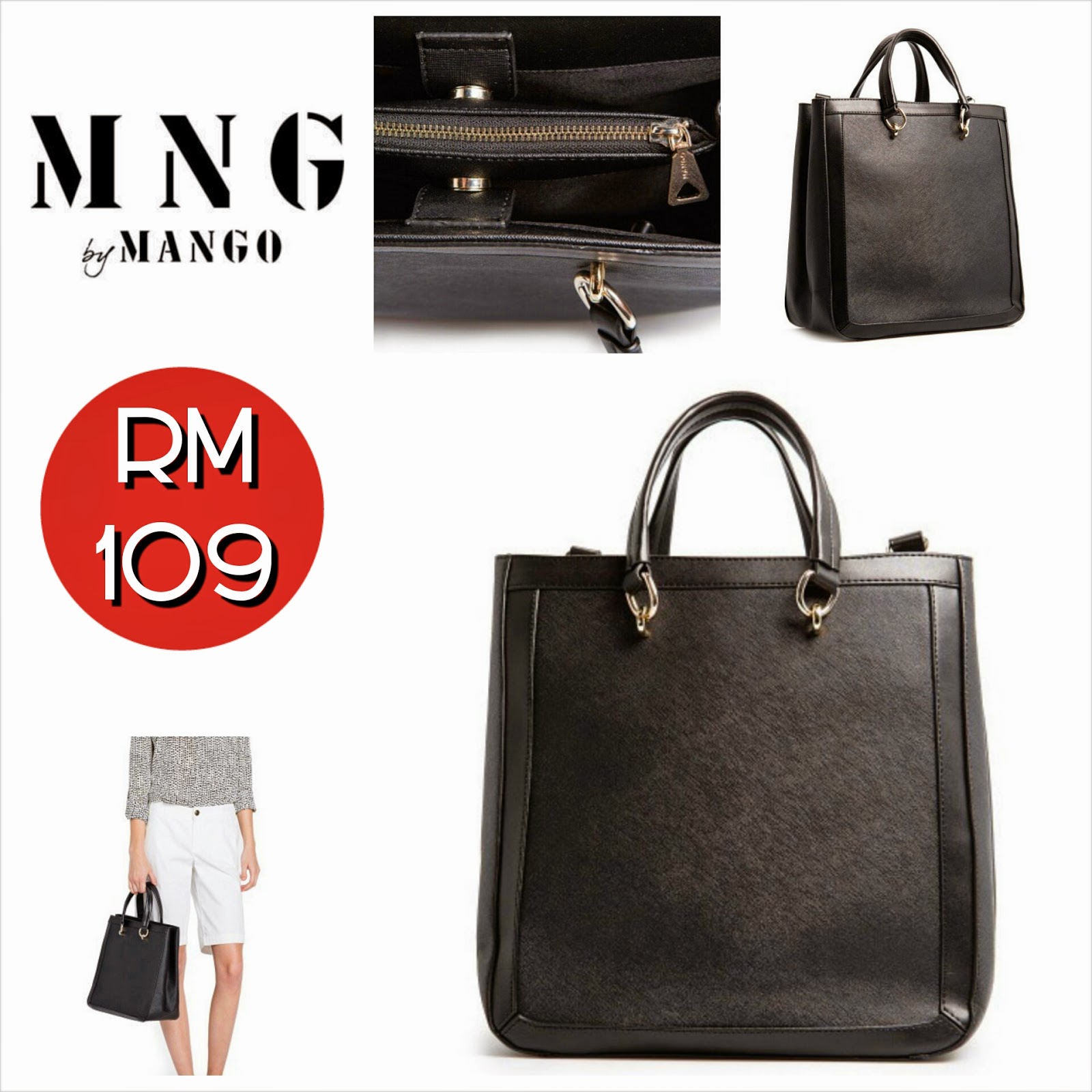 MANGO Shopping Bag (Black) ~ SOLD OUT! - SHANTEK COLLECTION