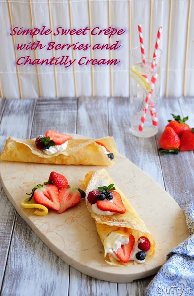 uTry.it: Simple Sweet Crêpe with Berries and Chantilly Cream for ...