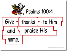Giving Thanks-Psalms 100:4