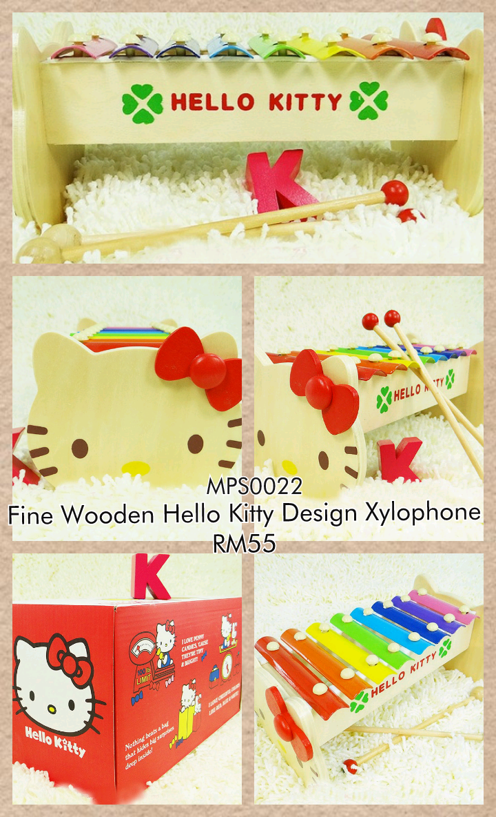 Kids' Stuff, Childhood Joys: Fine Wooden Hello Kitty Design 8-Key ...