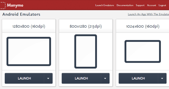 Manymo, the Web Based Android Emulator