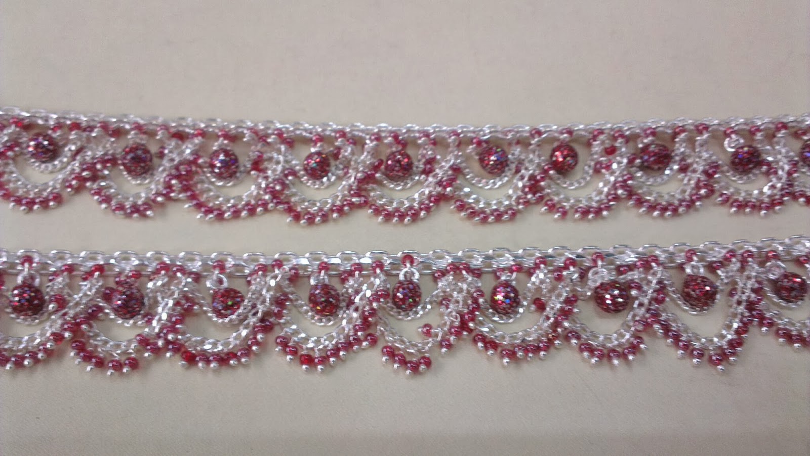 Saisriram jewellers: Silver leg chains