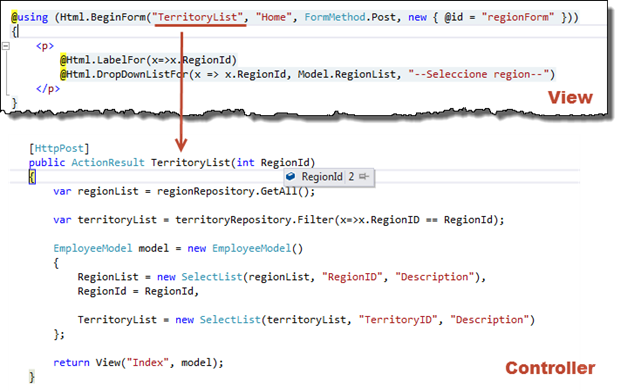 Leandro Tuttini Blog Aspnet Mvc Carga Dropdownlist Dependientes Cascada O Secuencial