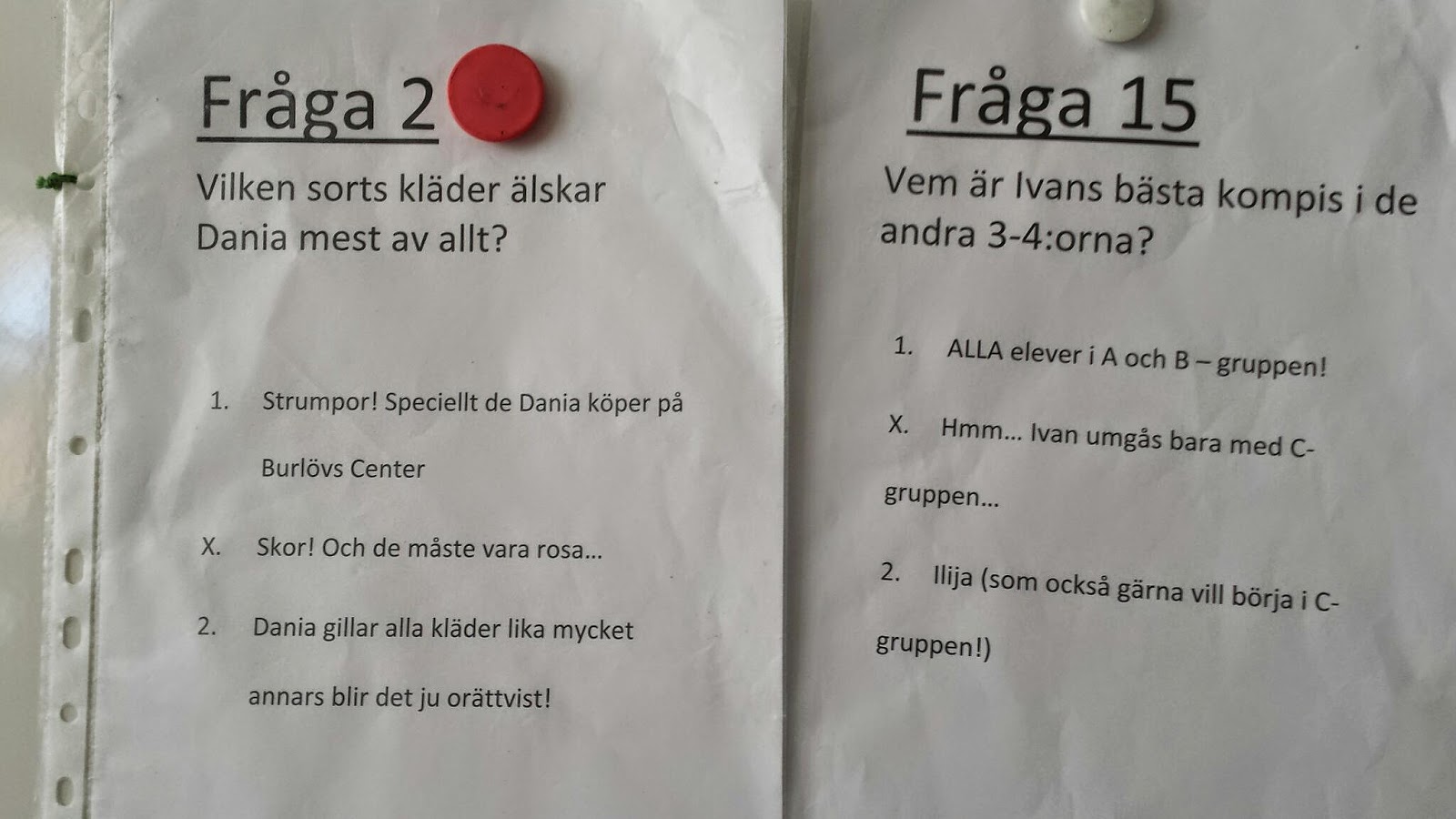 Välkomna till 6 A!: Tipsrunda!