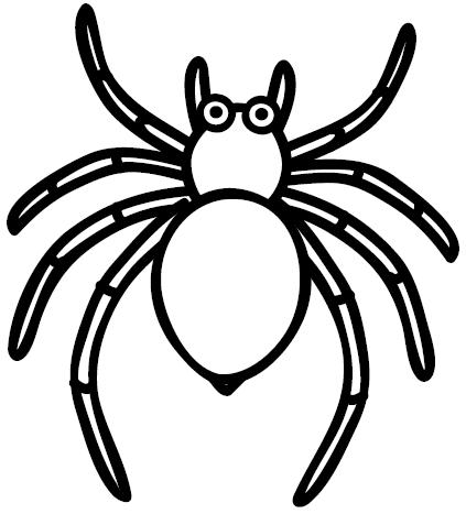 DIBUJOS DE ARAÑAS PARA PINTAR Y COLOREAR