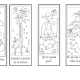 Marcapáginas para colorear