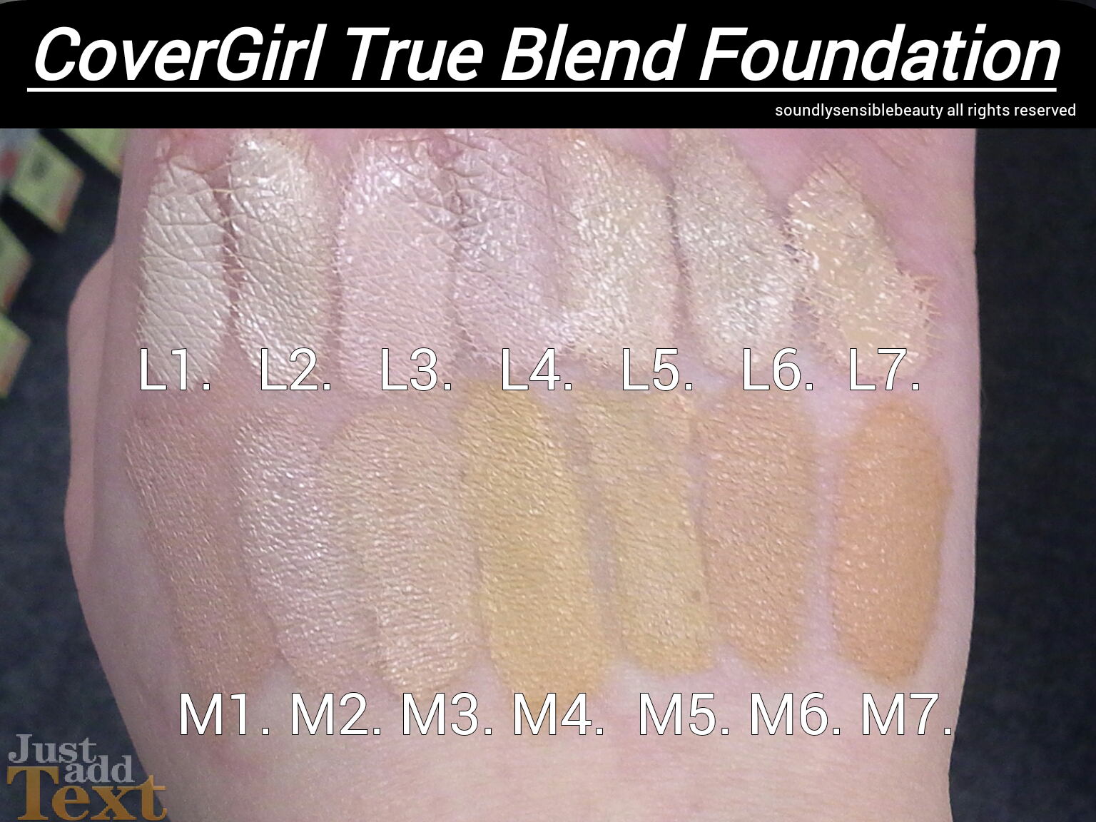 Re-Release; NEW CoverGirl TruBlend Foundation SPF 15 Swatches