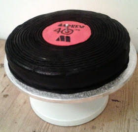 AnnieThing for Food: 40th Birthday Record Cake