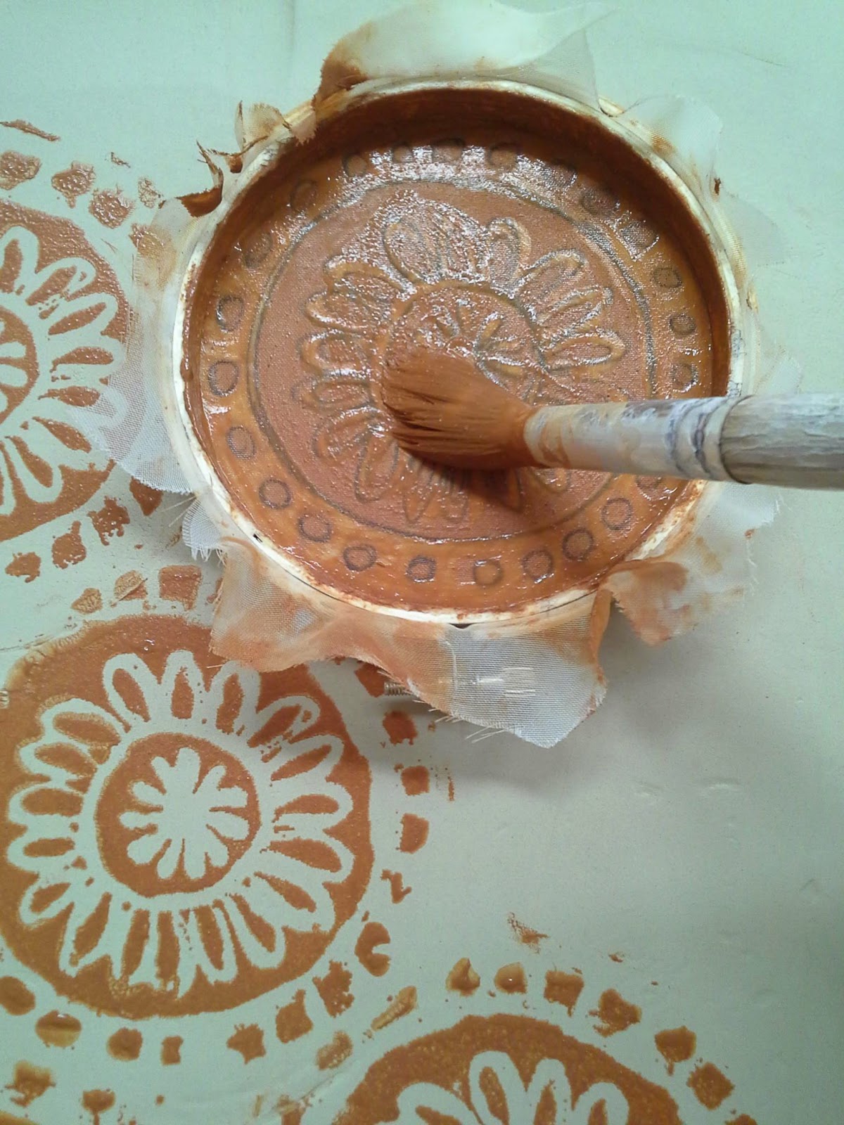 Carrie Ellen Art Studio: Screen Printing On Ceramics