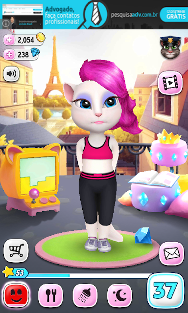 Como passar de nível mais rápido no Talking Angela
