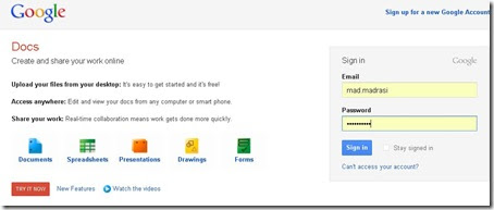 Use Google Spreadsheet as a database - 1