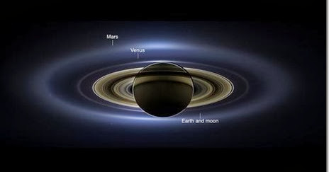 Smiling Earth and a Radiant Saturn Mosaic