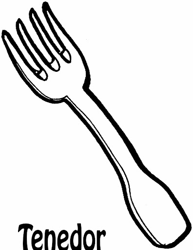 Fork Coloring Coloring Pages