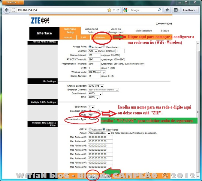 Como configurar o modem da oi velox wi fi | Moda Praia 2014