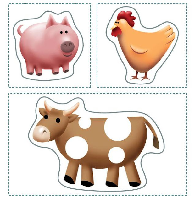 RECORTABLE DE GRANJA PARA IMPRIMIR